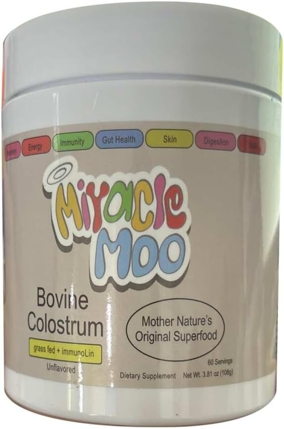 Miracle Moo Mother Natures Bovine Colostrum grassfed+ immunolin ...