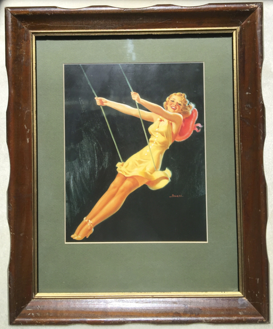 Framed pin up from 1950s Print by Al Buell | eBay