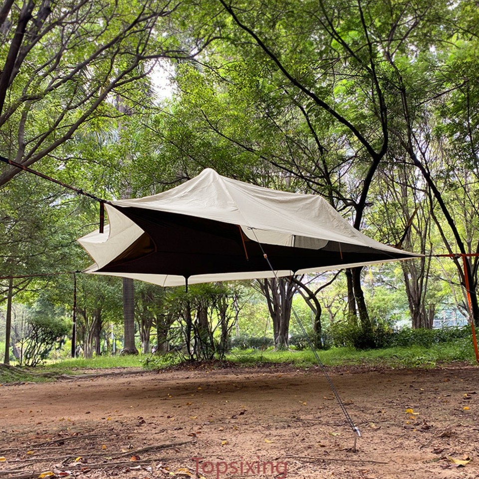 UFO Style Suspended Outdoor Camping Tree Tent Triangle Hanging Family ...