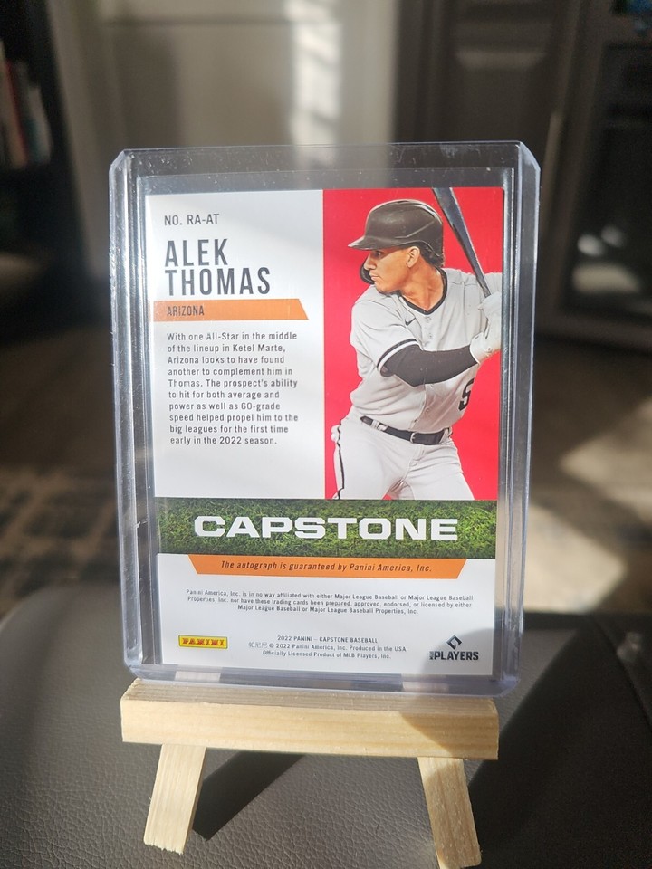 2022 Capstone ALEX THOMAS AUTO Rookie Arizona Diamondbacks #RA-AT RC | eBay