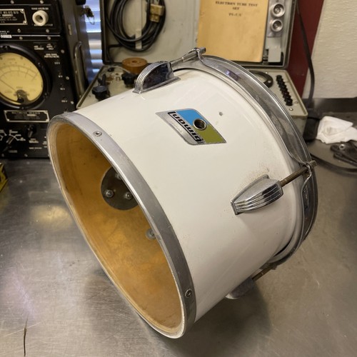 Ludwig 10x7” Concert Tom Drum Vintage 70s USA Blue/Olive W Stand CORTEX ...