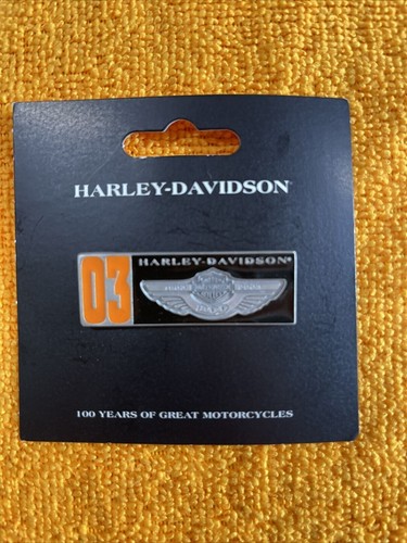 HARLEY-DAVIDSON Motorcycles 100TH-03 Two Tone PIN 1903-2003 New 97992 ...