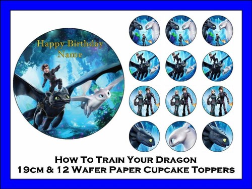 How To Train Your Dragon Edible Cupcake Toppers
