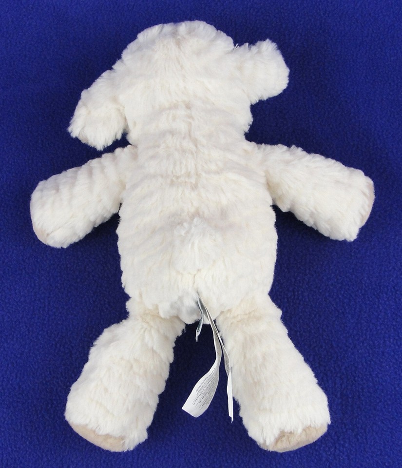 Mary Meyer Lamb Sheep Plush Textured Fur Winter White Pink Nose Stuffed ...