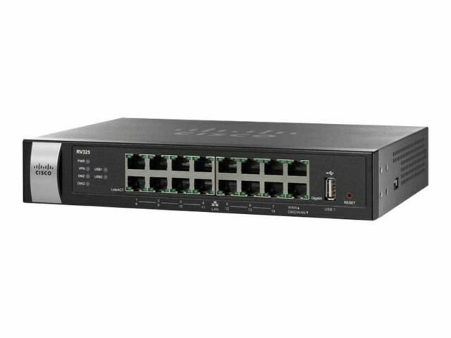 Cisco Rv325 Dual Gigabit Wan VPN Router 16 Rv325-k9-g5 for sale online ...