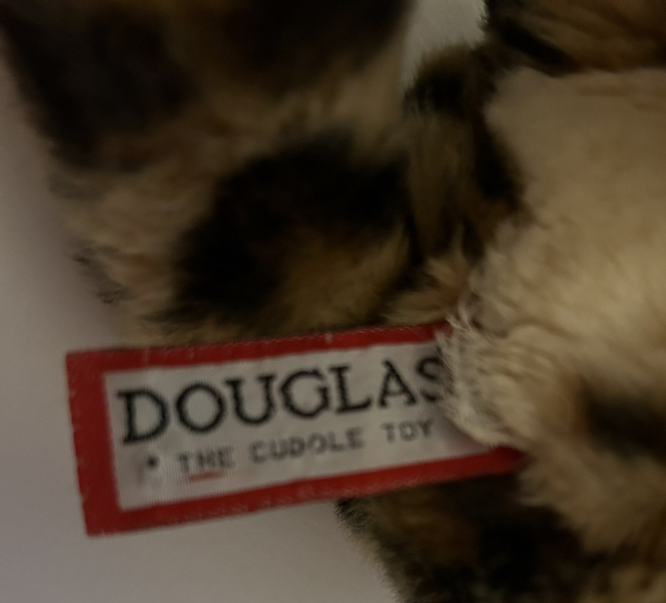 Leopard Cub Plush Douglas Cuddle Toy 10" L Stuffed Jungle Cheetah ...