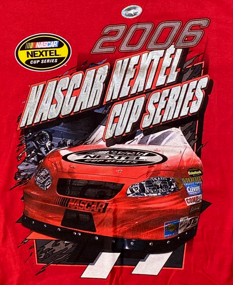NASCAR Red T-shirt Adult Size Large Nextel Cup Series 2006 Tour ...