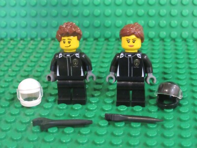 Lot 2 Lego 76899 Minifigs Lamborghini Male + Female Driver Racing Sc084 ...