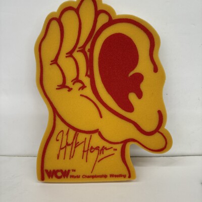 Vintage WWE WWF WCW Hulk Hogan Foam Ear Finger 22" Rare Turner Sports ...