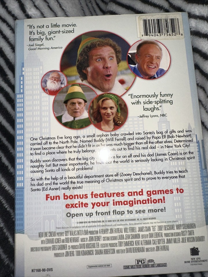Elf – DVD (2003) Will Ferrell Decoder Card Chance At Elf- 2 DISC SET W ...