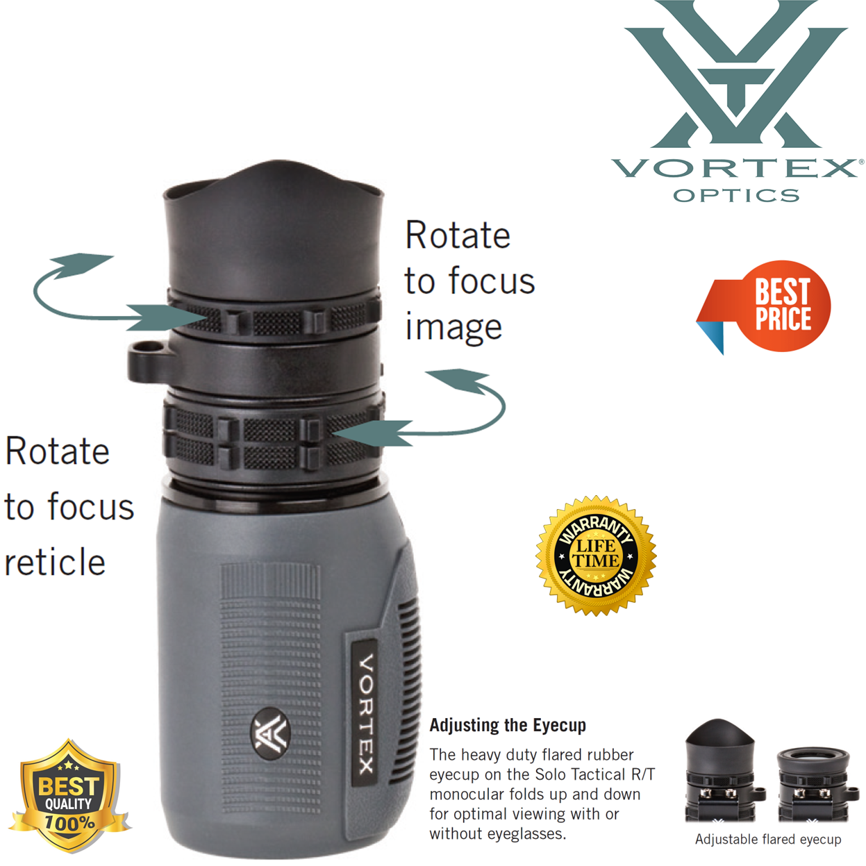 Vortex Solo R/T 8x36 Tactical Monocular (SOL-3608-RT) for sale online ...