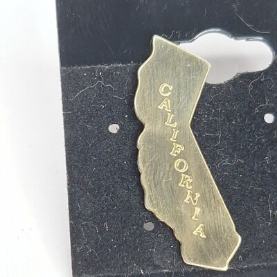 AVON State of California Tie Tack Lapel Pin Gold Color Metal | eBay