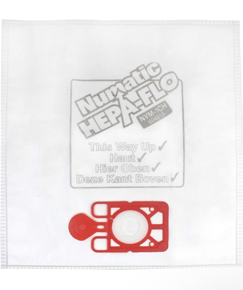1 Henry Hoover Vaccum Bag Hepaflo NVM-1CH 907075 Numatic Hetty James ...
