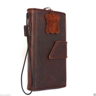 genuine full leather Case for apple iphone 6 book wallet hand made ...