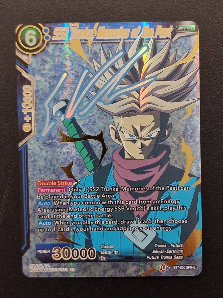 Assault of The Saiyans BT7 DBSCG Bandai 2019 Collection SCR SIGNATURES ...