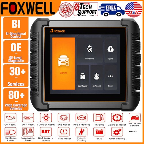 Foxwell NT809 Bidirectional All System Diagnostic Tool EPB SAS TPMS ...