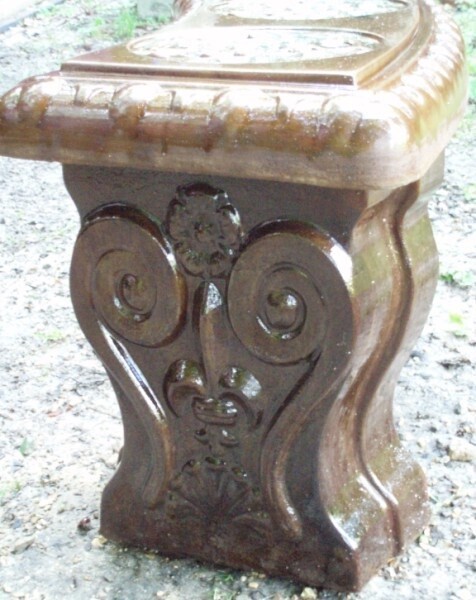 Concrete Bench Mold Plain Curved bench top made from 3/16" ABS Plastic ...