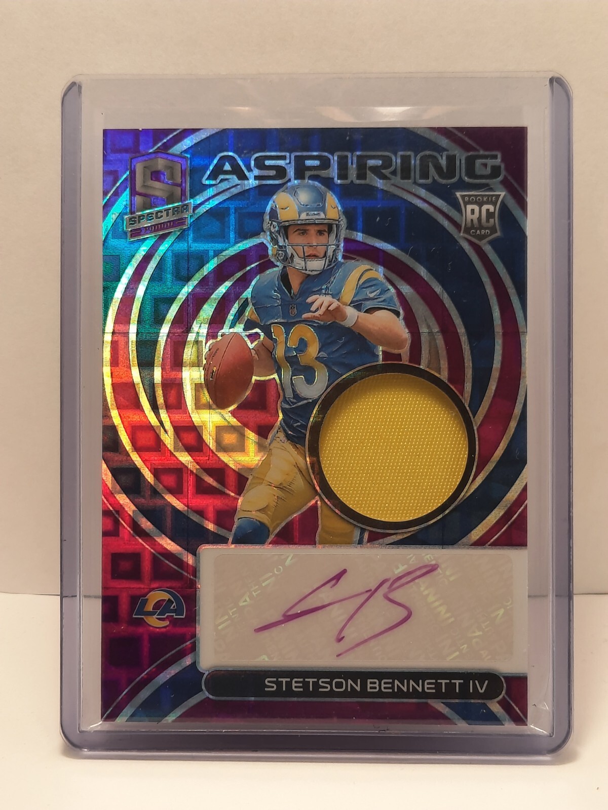 2023 Spectra STETSON BENNET RPA ASPIRING NEON PURPLE /30 Rookie Patch ...