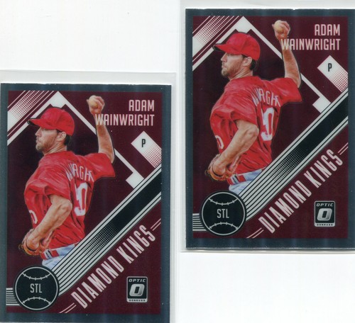 LOT (4) ADAM WAINWRIGHT ST. LOUIS CARDINALS - 2018 DONRUSS OPTIC ...