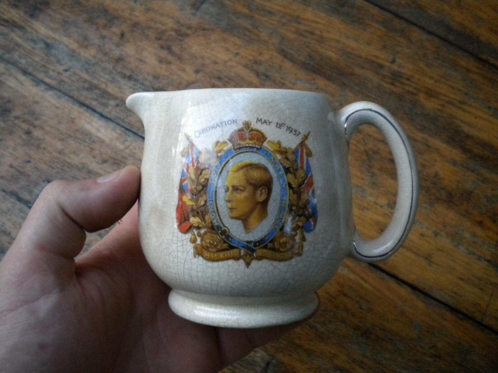 Vintage 1937 Souvenir Creamer Coronation of King Edward VIII England ...