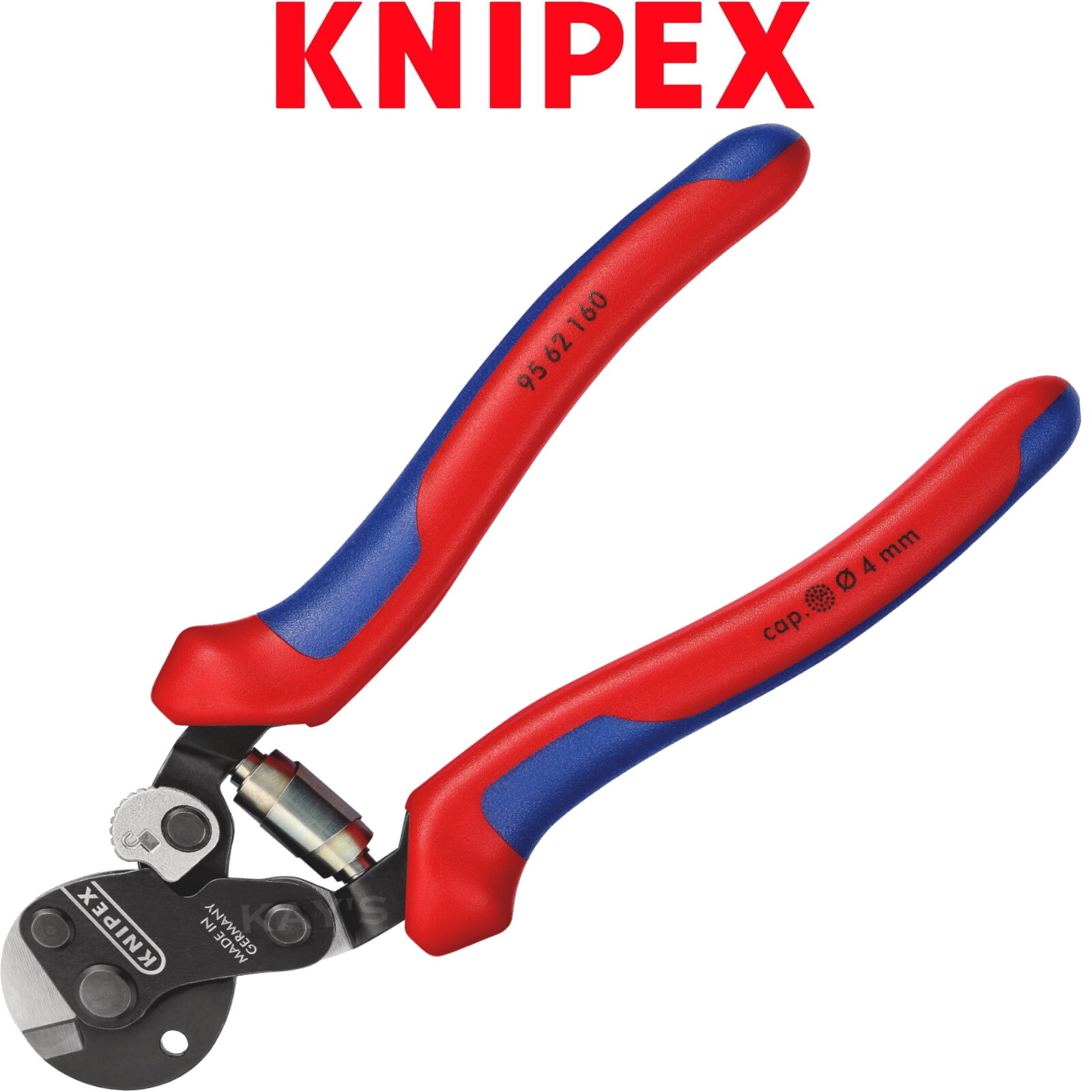 Knipex Wire Rope Cable Cutting Pliers 160mm 6" Cutter Shears Snips 95 ...
