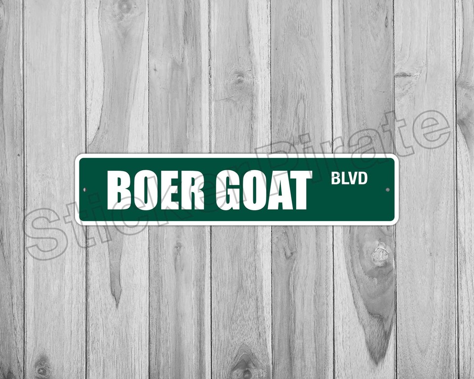 *Aluminum* Boer Goat 4" x 18" Metal Novelty Street Sign SS 600 | eBay