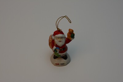 CVS SANTA Vintage 1995 Christmas Tree Ornament | eBay