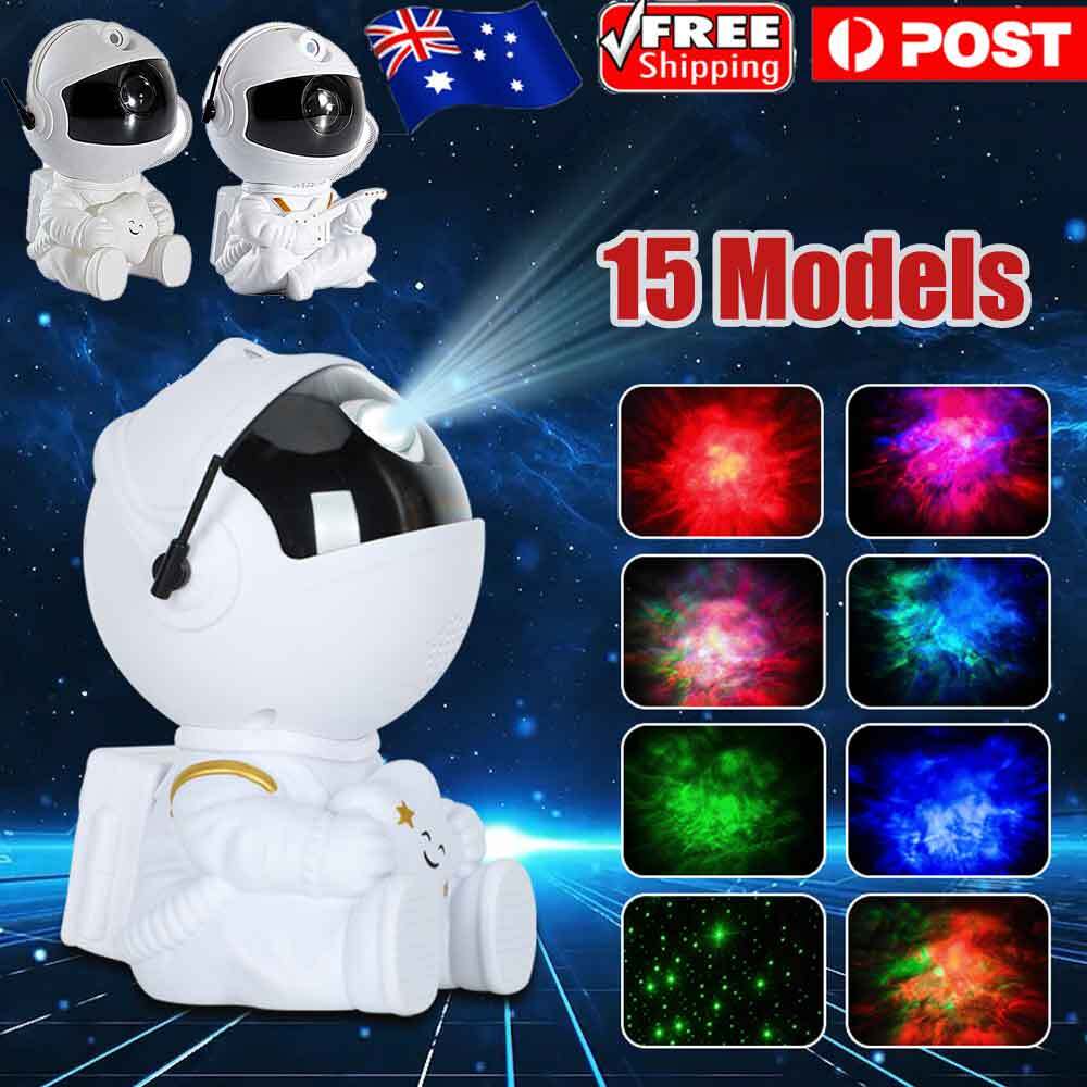 Astronaut Galaxy Stars Projector Night Light LED Spaceman Starry Sky ...