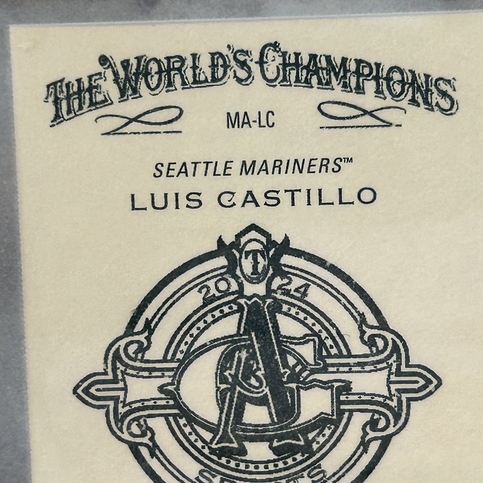 2024 Topps Allen & Ginter X Luis Castillo Silver Ink Framed Auto /25 # ...