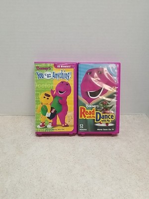Barney Read With Me Dance With Me & Barney's You Can Be Anything Vhs ...