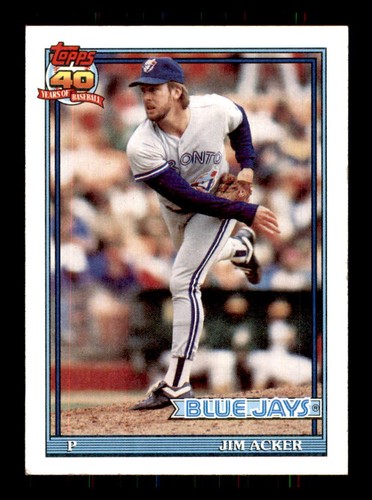 1991 Baseball Topps Jim Acker Toronto Blue Jays #71 | eBay