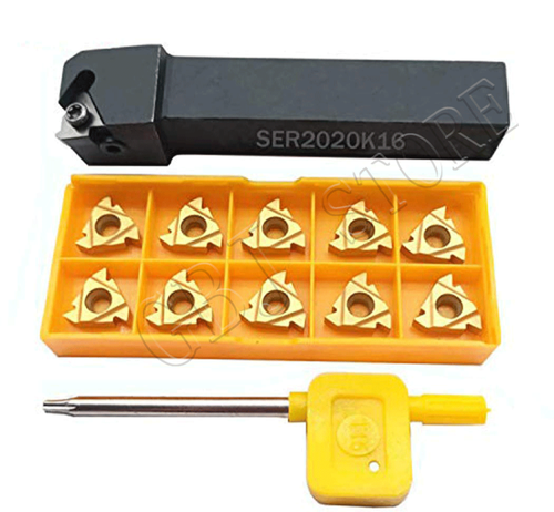 20mm SER2020K16 Thread turning with lathe tool handle + 16ER AG60 ...