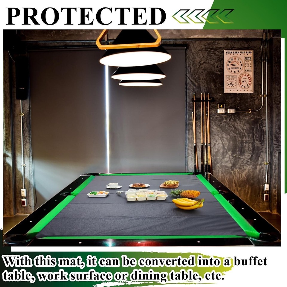 8' Pool Table Insert Convertible Dining Table Foam Insert Billiard Pool ...