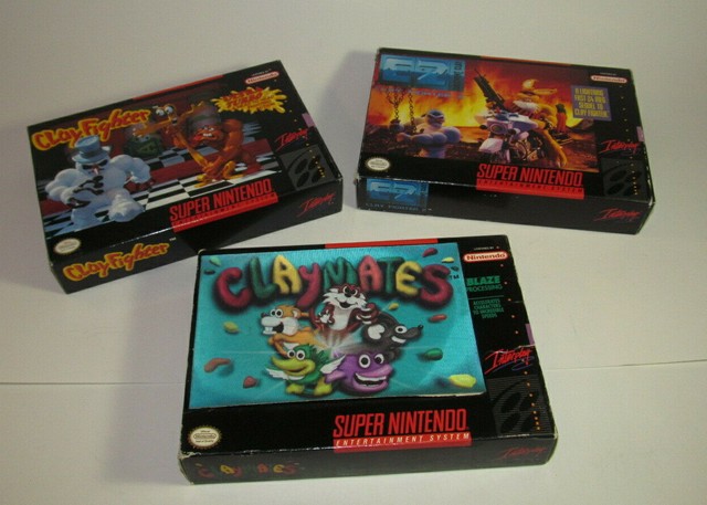 ClayFighter & C2: Judgment Clay (Super Nintendo) & Claymates Complete ...