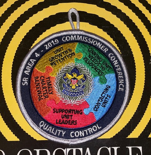 Boy Scout Patch Badge 2019 Commissioner Conference SR Area 4 Quality ...