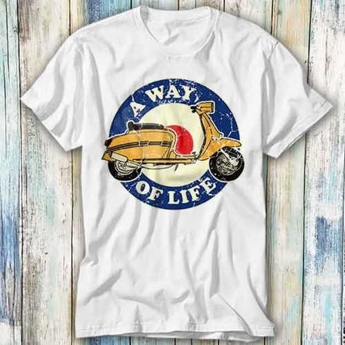 Scooter A Way Of Life MOD Moped Motorcycle T Shirt Meme Gift Top Tee ...