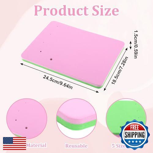 1 PCS Fondant Foam Pad 5Holes Rectangular Fondant Cake Sponge Pad Mat ...