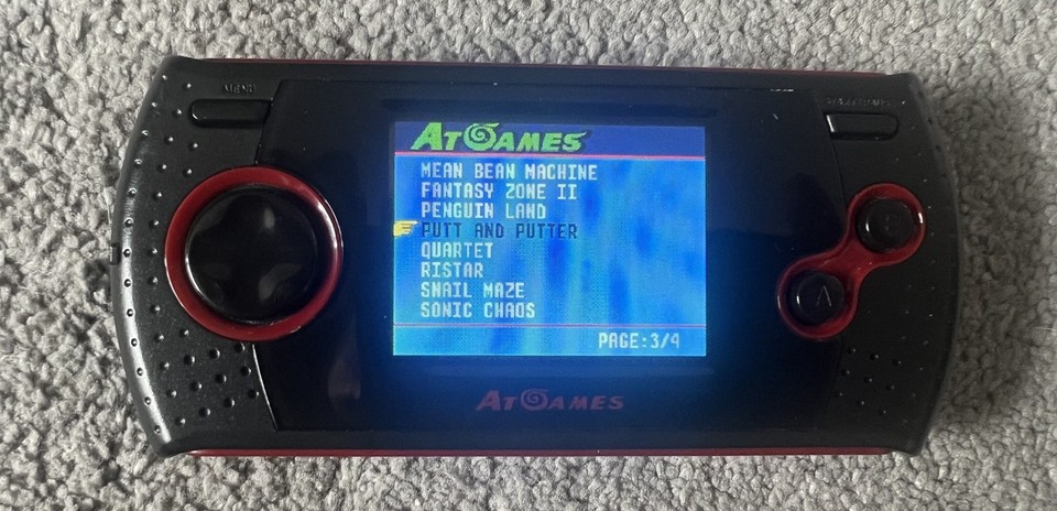 AtGames At Games Arcade Gamer Portable Sega & Master System 30 Built-in ...