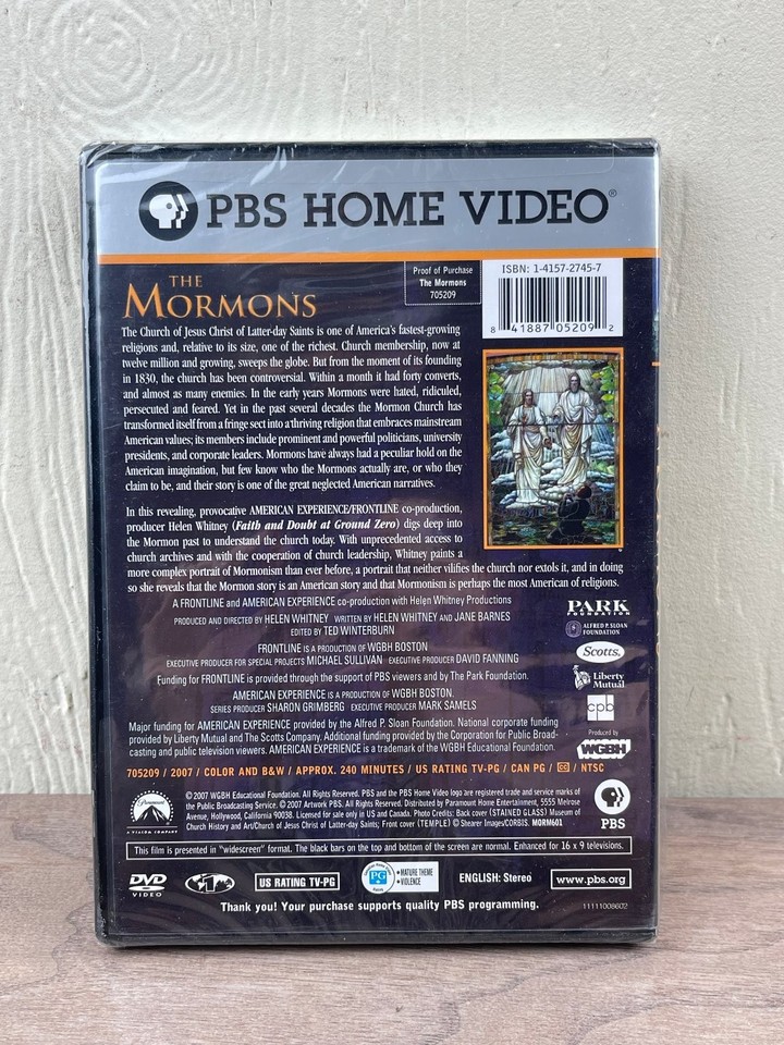 The Mormons DVD 2007 American Experience Frontline Documentary | eBay