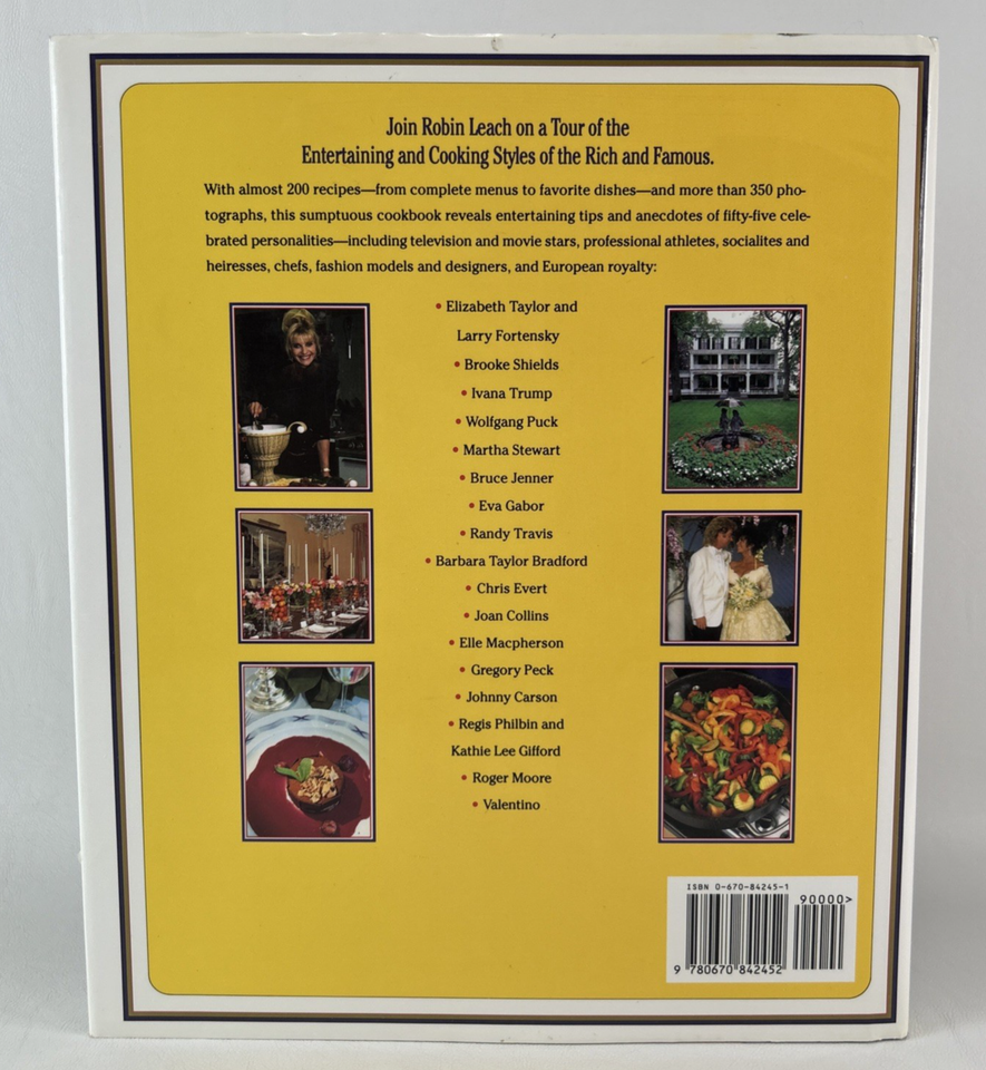 1992 Lifestyles Of The Rich And Famous Cookbook By Robin Leach With ...