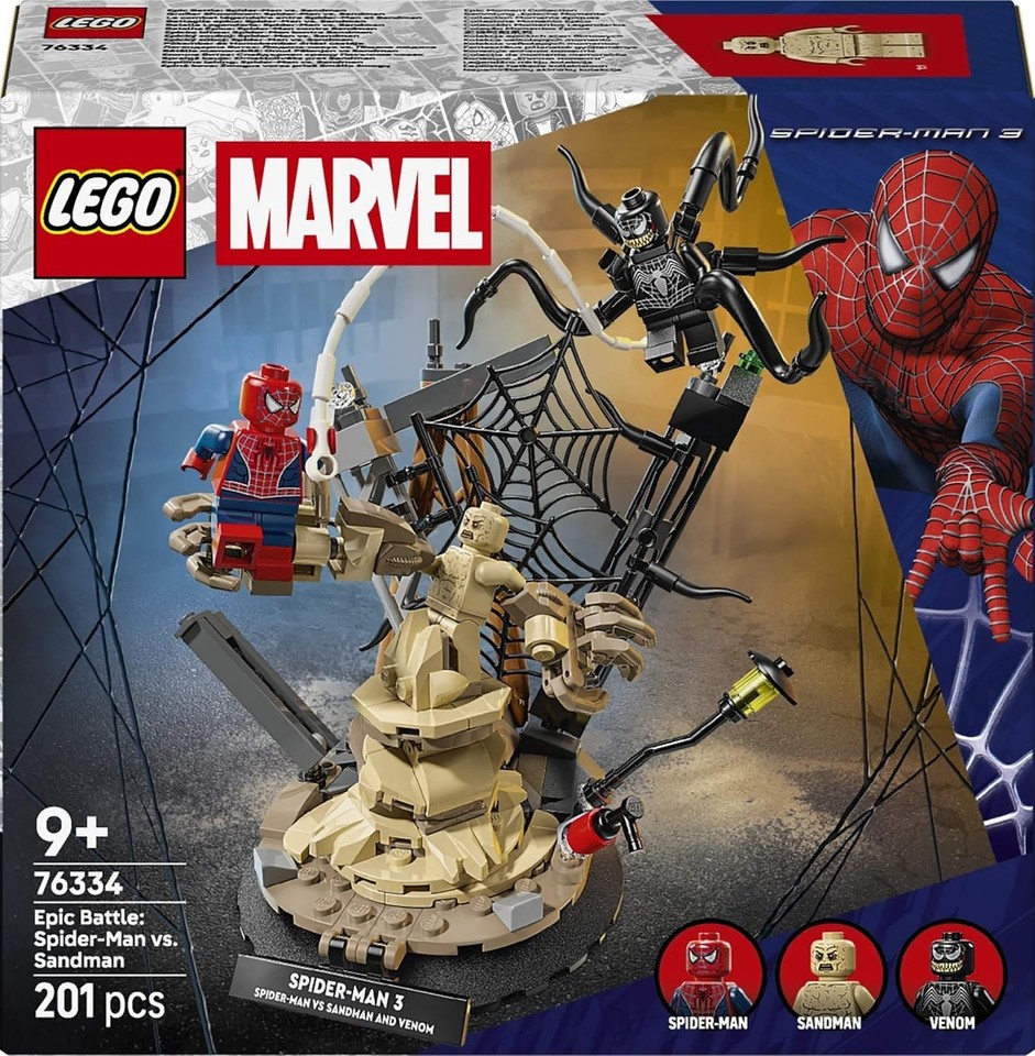 LEGO Marvel Epic Battle: Spider-Man vs. Sandman - Superhero Toy w/ 3 ...