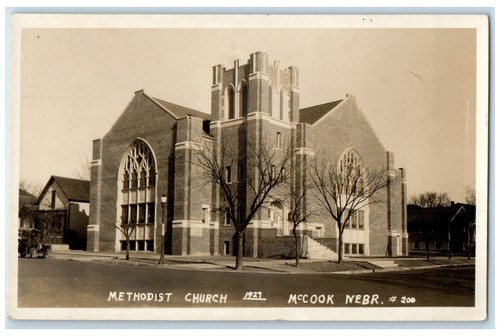 1927 Methodist Church McCook Nebraska NE Vintage Posted RPPC Photo ...