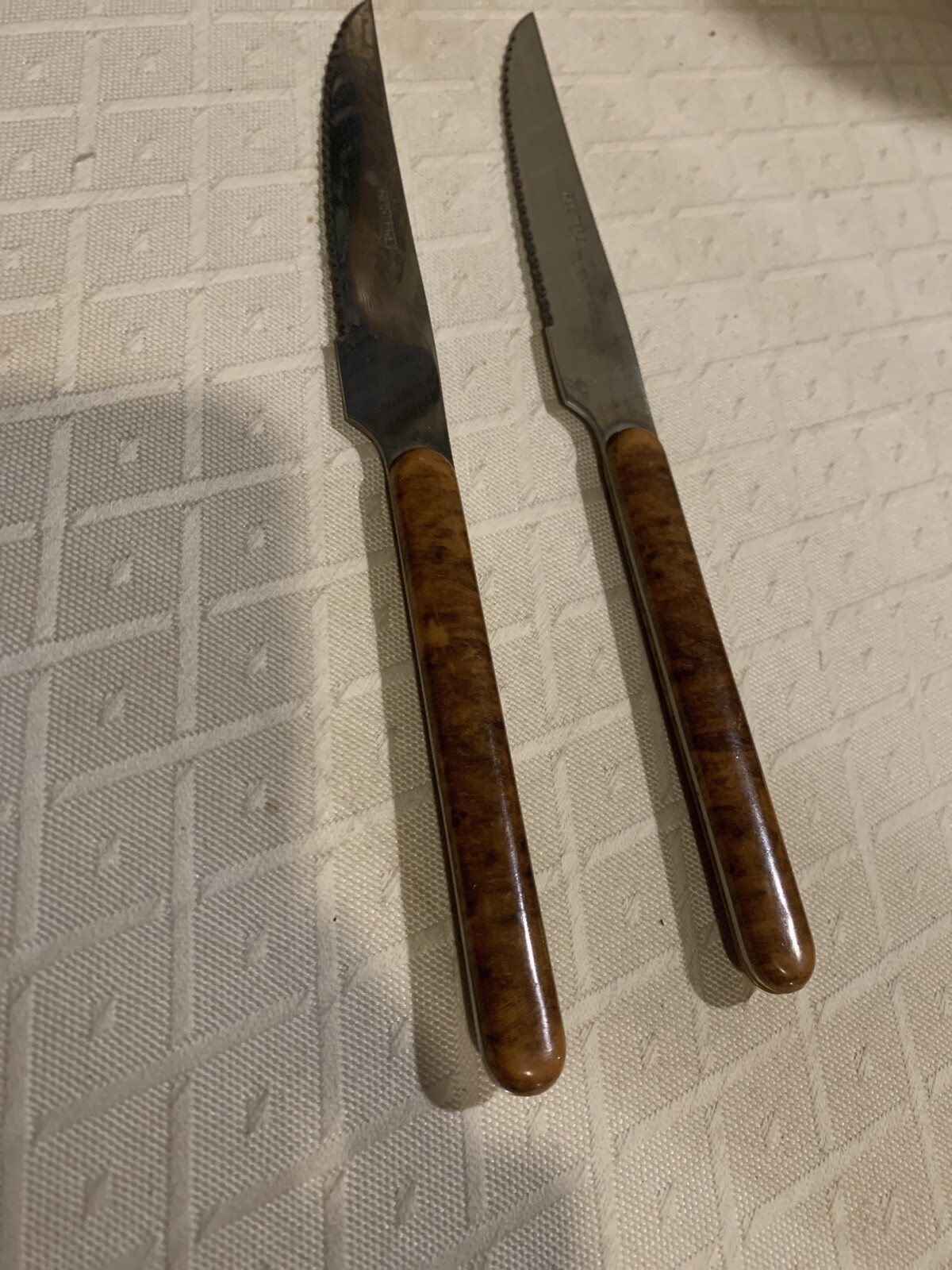 EICHENLAUB ROSTFREI German Dinner Knives BAKELITE Stainless Flatware ...