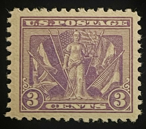 SCOTT #537c 3c RED-VIOLET, MOG NH, VF+ & P.O. FRESH! CAT $400; SCARCE ...