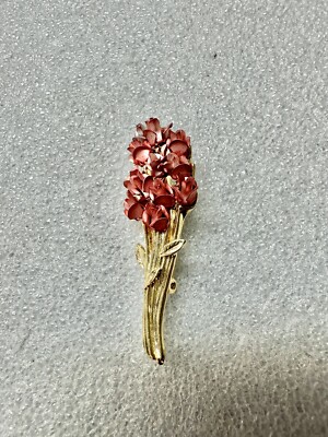 DMC 97’ 1 Dozen Roses Brooch Golden & Red | eBay