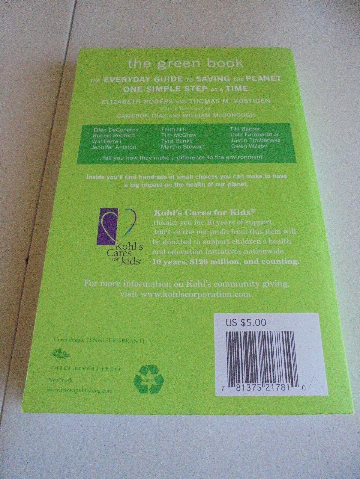 The Green Book Guide to Saving the Planet Paperback Nonfiction ...