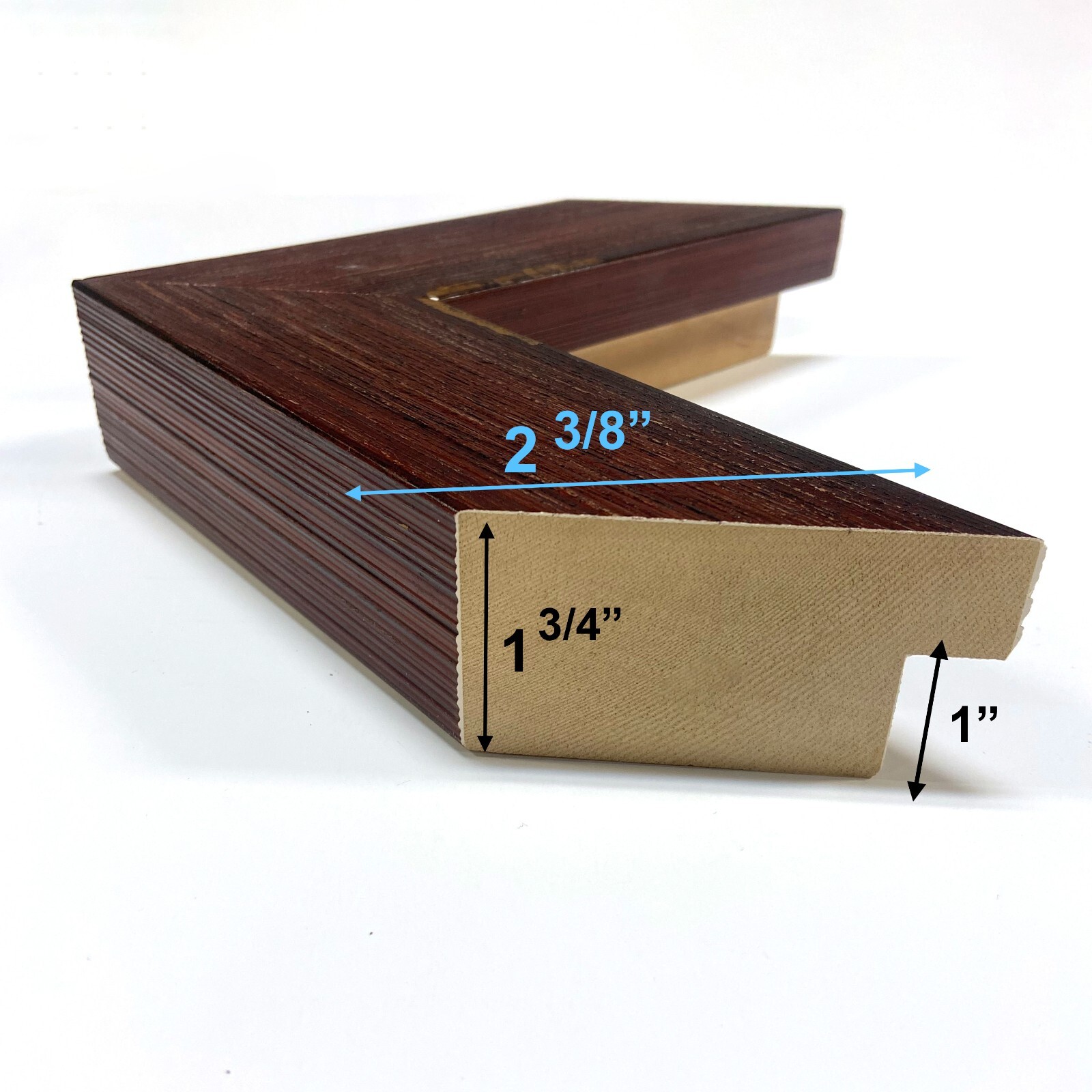 2 3/8" Readymade Wood Picture Frame (Block Barnwood Red) | eBay