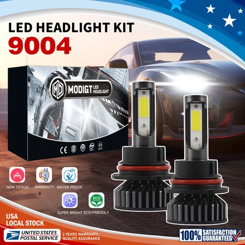 2×HB1 LED Headlight Bulb Kit 120W 6000K White 20000LM Super Bright High ...