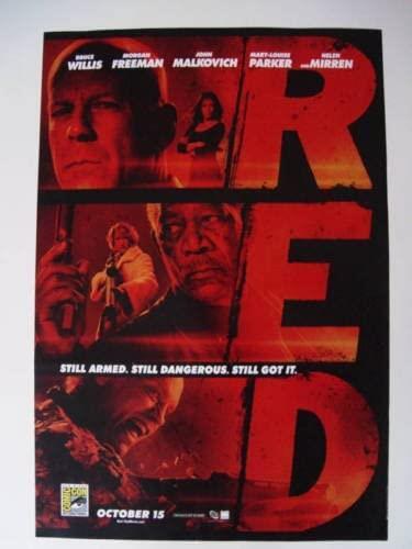 Red - Original 11"x17" Promo Movie Poster Comic Con SDCC 2010 Bruce ...