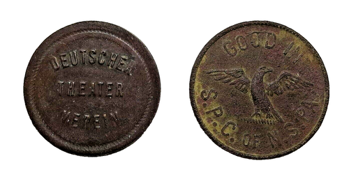 Deutscher Theater Verein Denver Colorado & Unknown Token SPC of NS PA ...